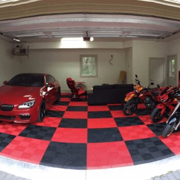 Dalle PVC clipsable garage noire | Dalles de sol garage